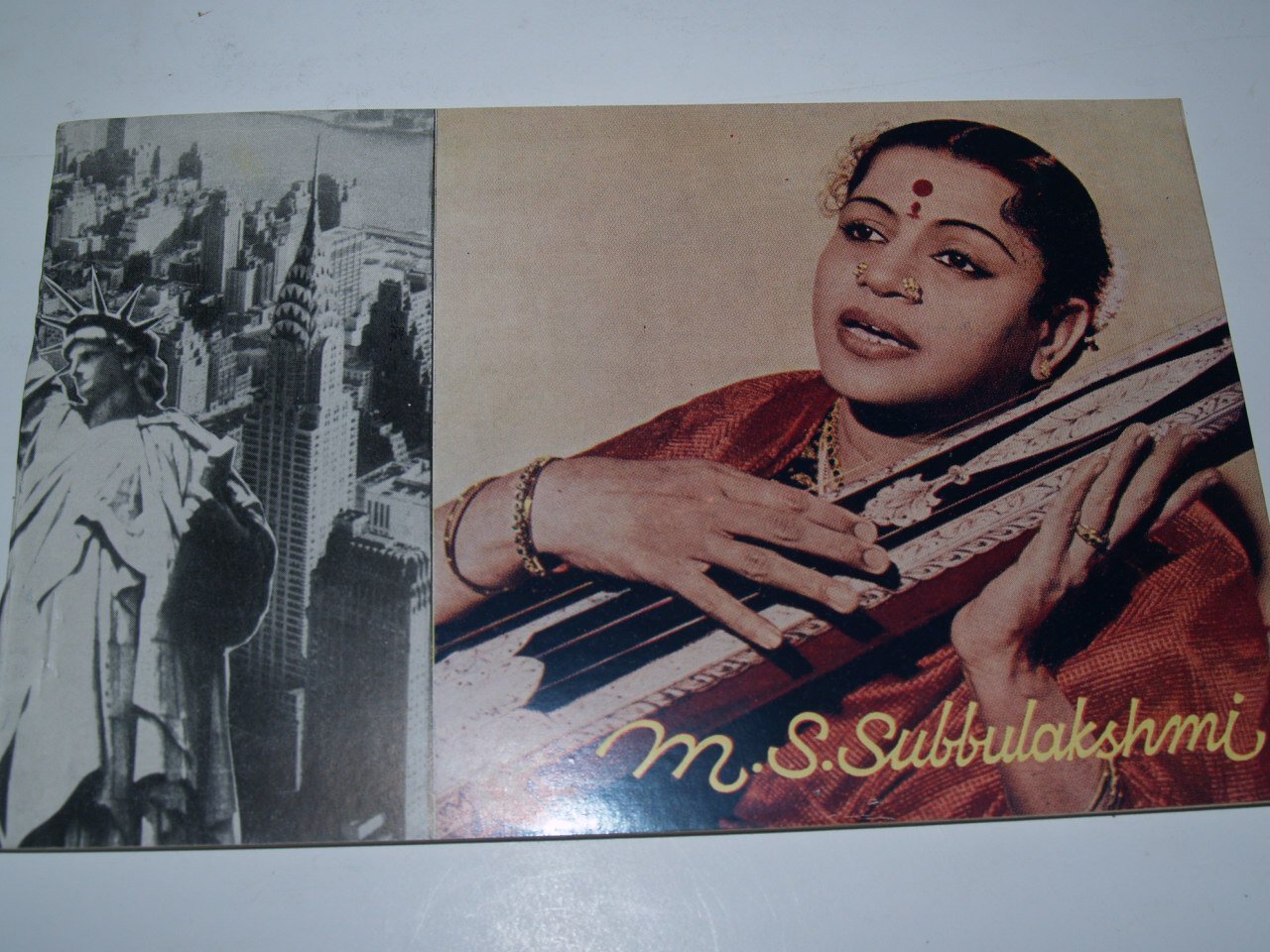 Music Program of M. S. Subbulakshmi for the concerts in the United ...
