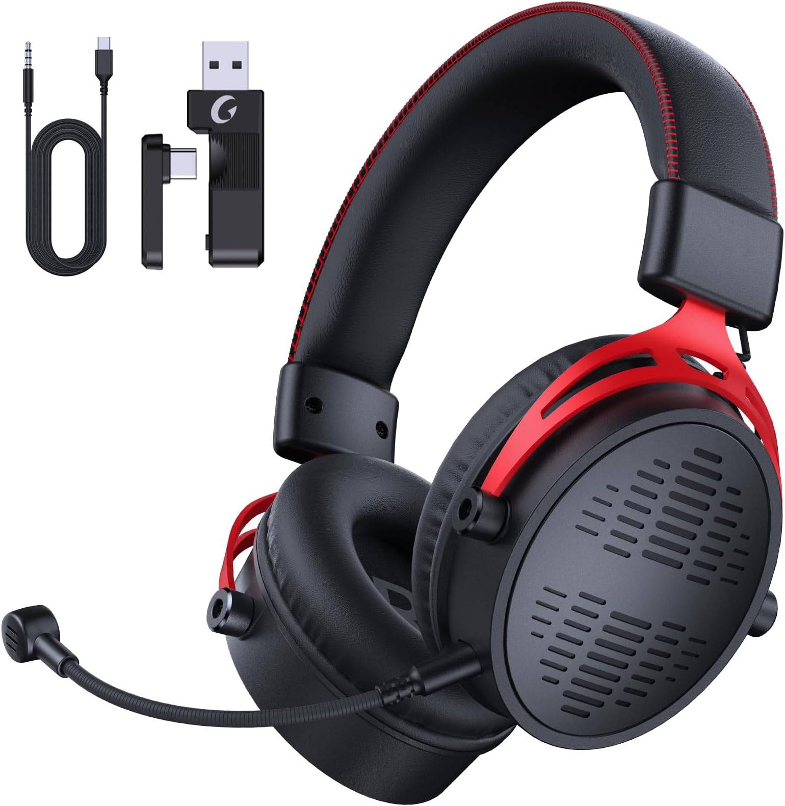 Amazon.com: WolfLawS TA82 Wireless Gaming Headset with Detachable Noise ...
