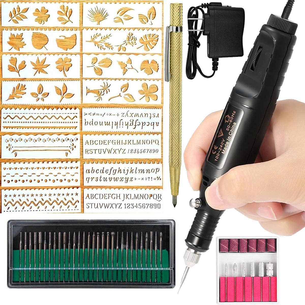 Amazon.com: Cusstally Electric Engraver Pen,Engraving Tool Kit for ...