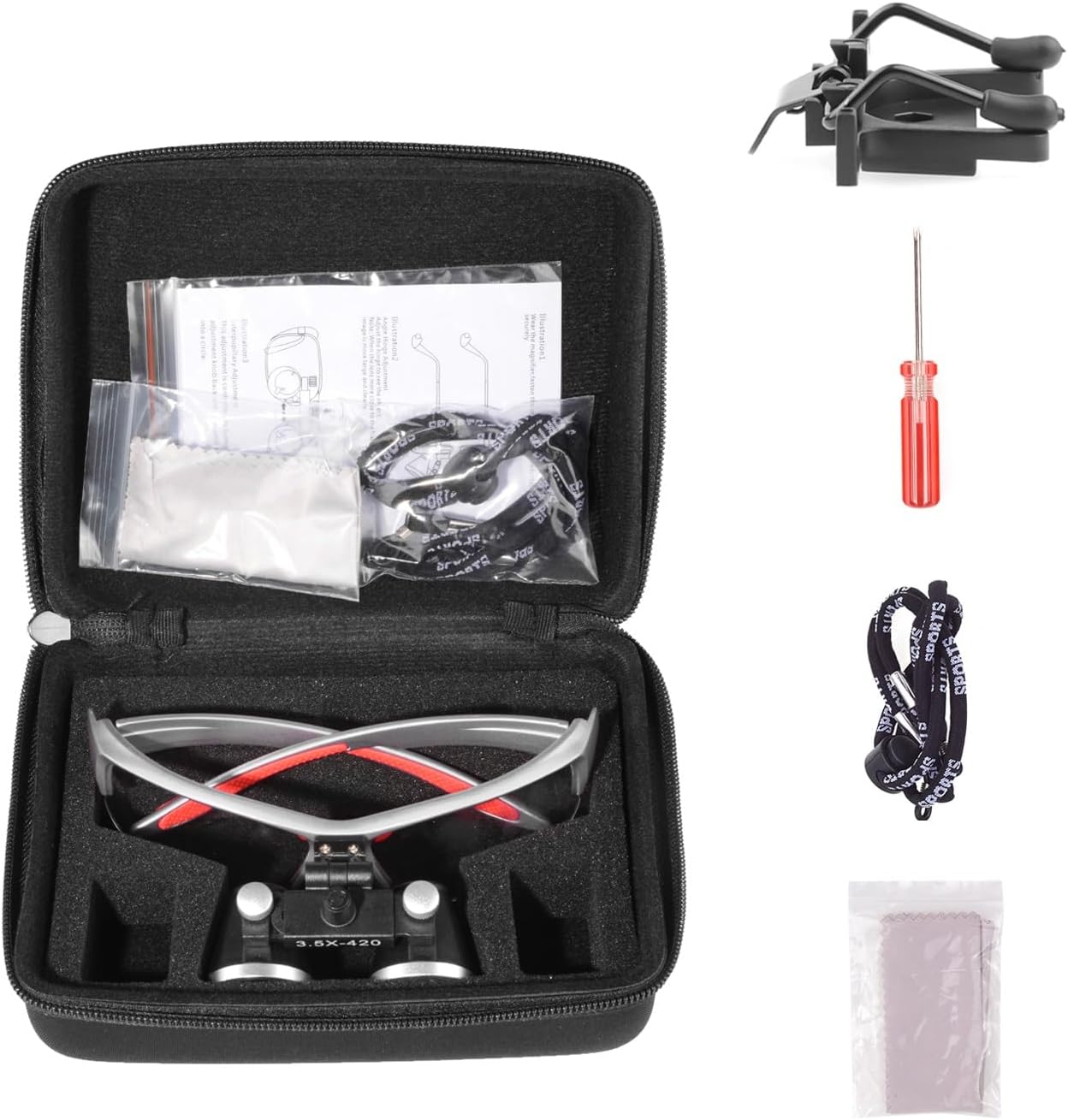 Amazon.com: ORILAO Loupes 2.5X 3.5X Magnification Binocular Magnifier ...