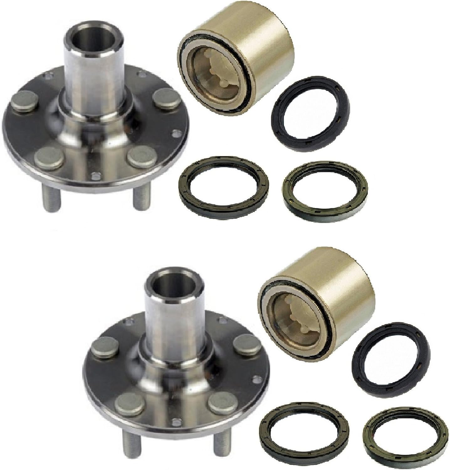Amazon.com: 8USAUTO Pair Rear Left and Right Wheel Hub and Bearing with ...