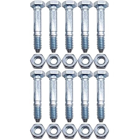 Amazon.com: BlueStars 301172 Snowblower Shear Bolt Kits (Pack of 10 ...