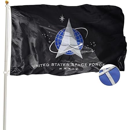 Amazon.com : POZOY Deluxe 3x5 ft Space Force Flag for Outside, Double ...