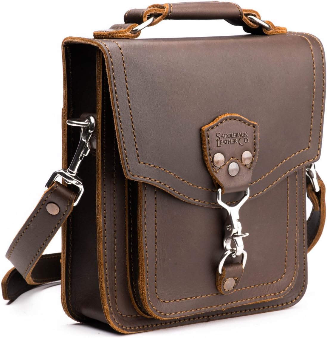 Amazon.com | Saddleback Leather Front Pocket Pouch - 100% Full Grain ...