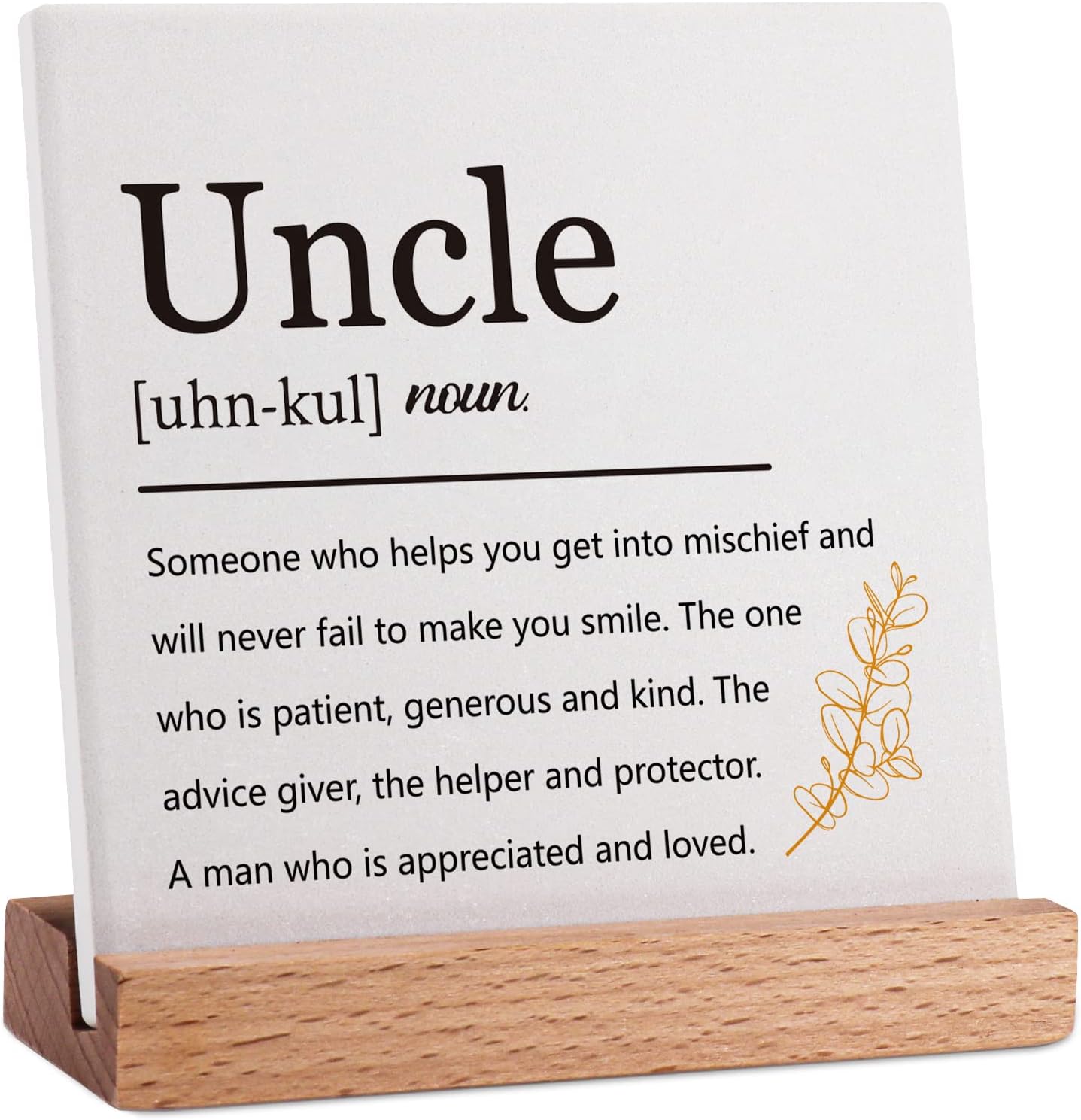 Amazon.com: Uncle Definition Gifts from Niece Nephew, Uncle Father's ...