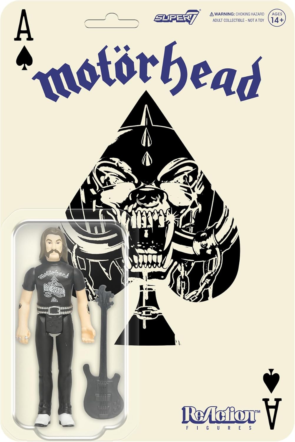 Amazon.com: Super7 Motorhead Lemmy (Ace of Spades) Reaction Figure - 3. ...
