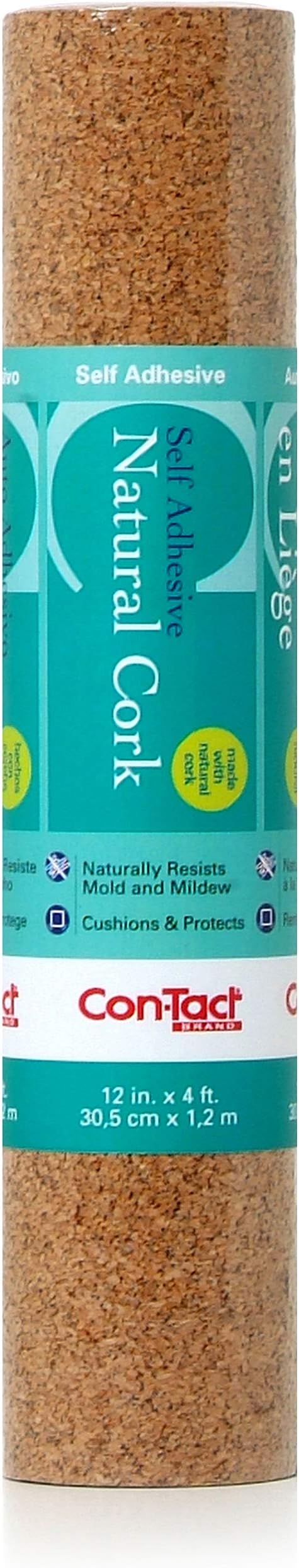 Amazon.com - Con-Tact Brand Cork Roll, Self-Adhesive, 12" x 4' - Cork ...