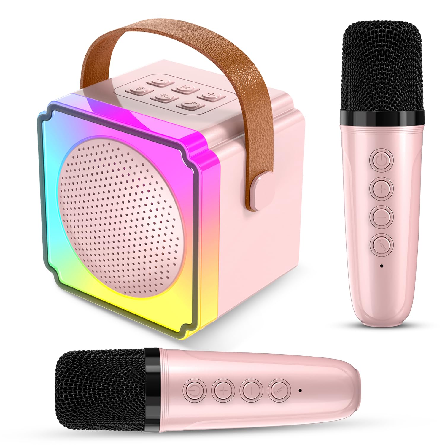 Amazon.com: Mini Karaoke Machine for Kids,Bluetooth Light Up Speaker ...
