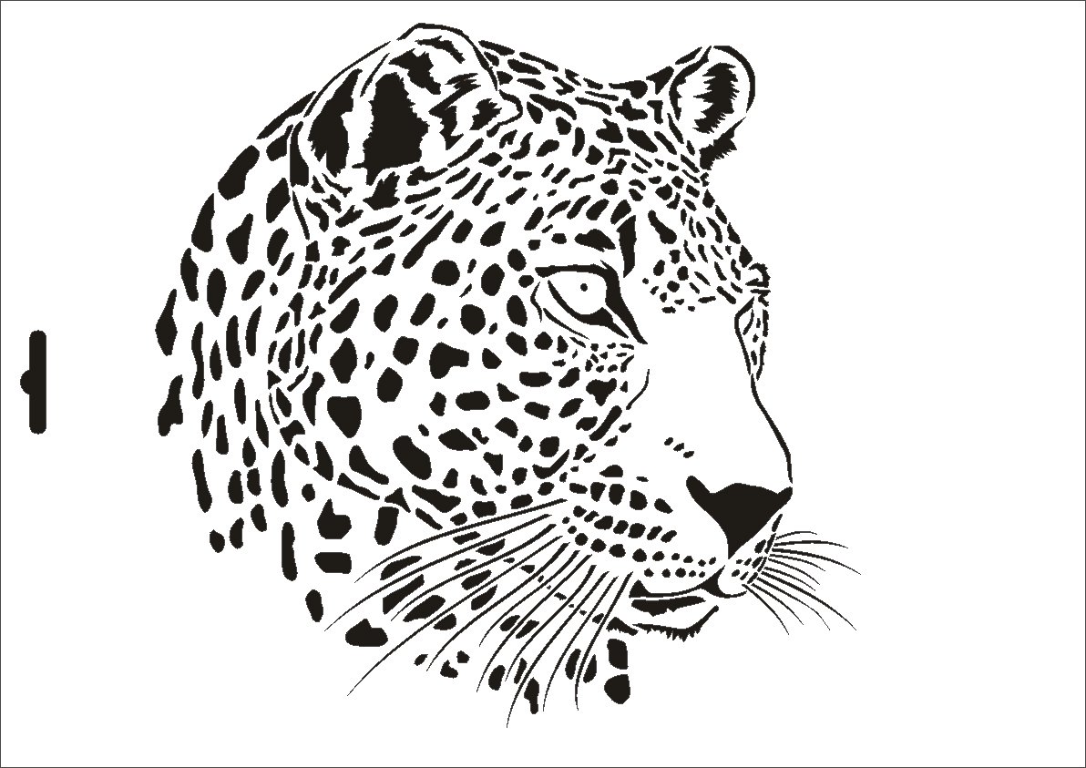 Leopard Stencil 15.24x21.34cm 1pc Leopard Print Diy Painting Stencils