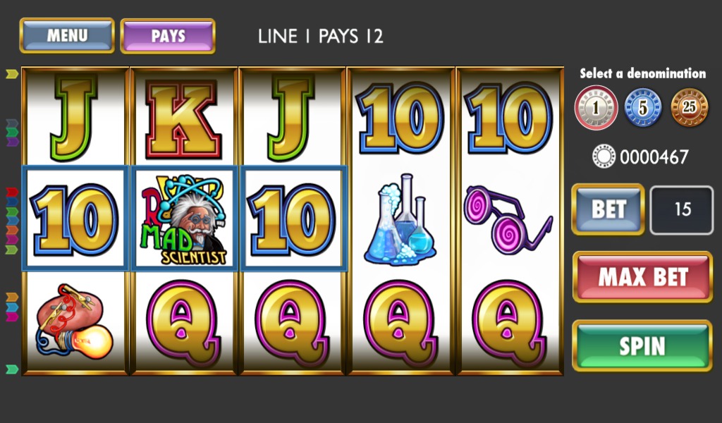 Slots: Heavy Rock Mad scientist 5 Reel - App on Amazon Appstore