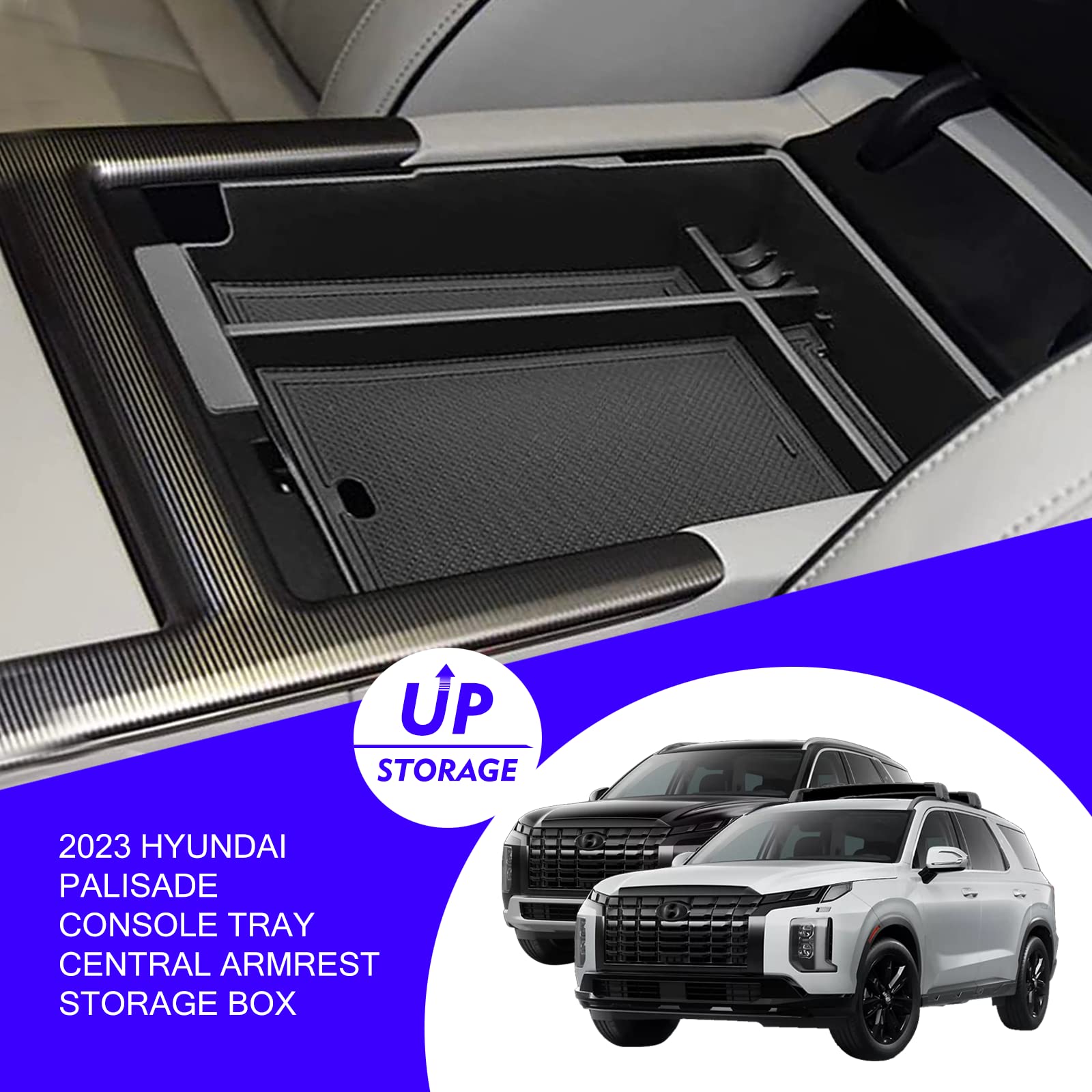 Snapklik.com : 2023 Palisade Center Console Organizer Tray For Hyundai ...