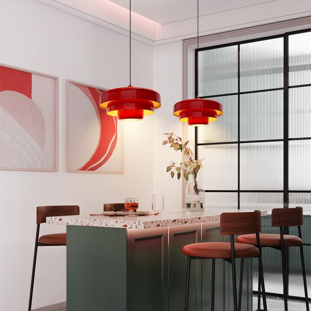 Red Modern Commercial Penant Lights