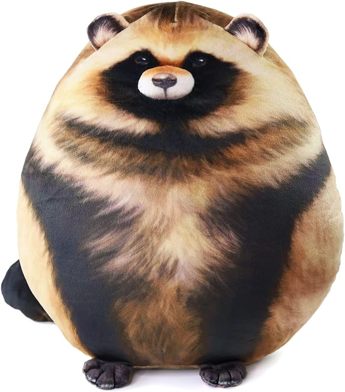 Amazon.com: Raccoon Plush, 12" Raccoon Stuffed Animal, Cute Plushies ...