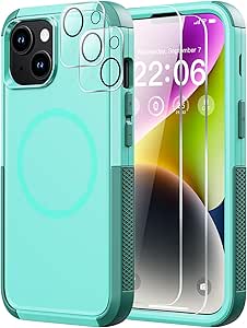 Amazon.com: Diverbox for iPhone 14 Case [Compatible with MagSafe] [with Screen Protector ...