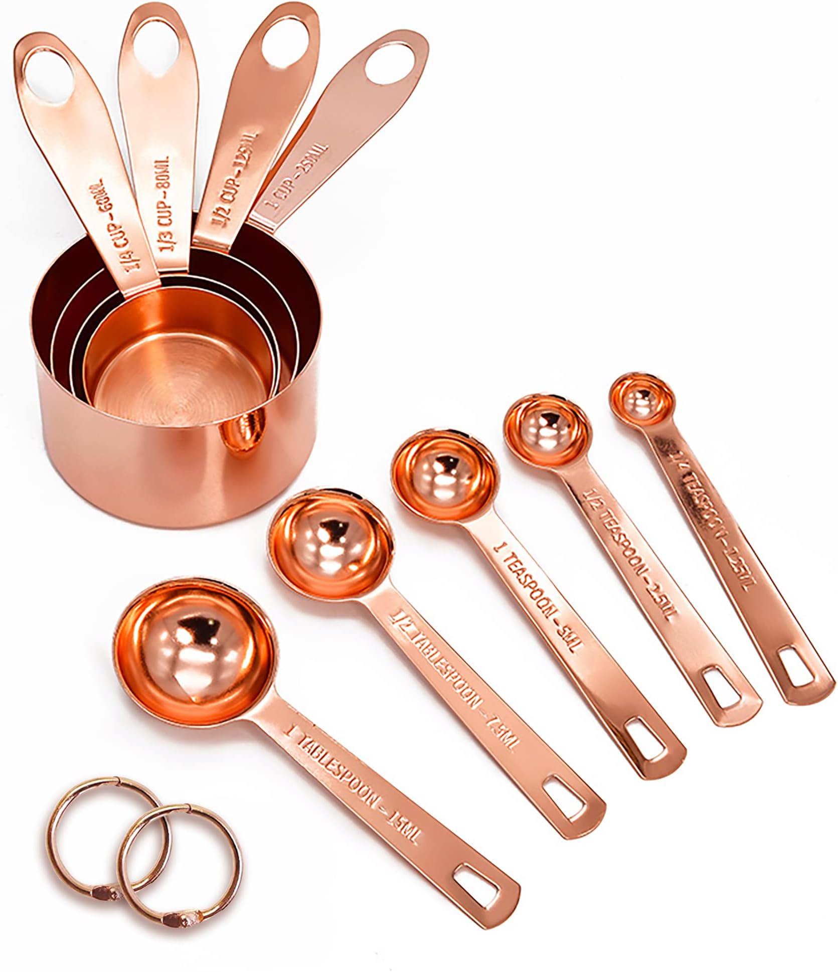 Amazon.com: AGRUS Measuring Cups and Spoons Set of 9, Utensils for Dry ...