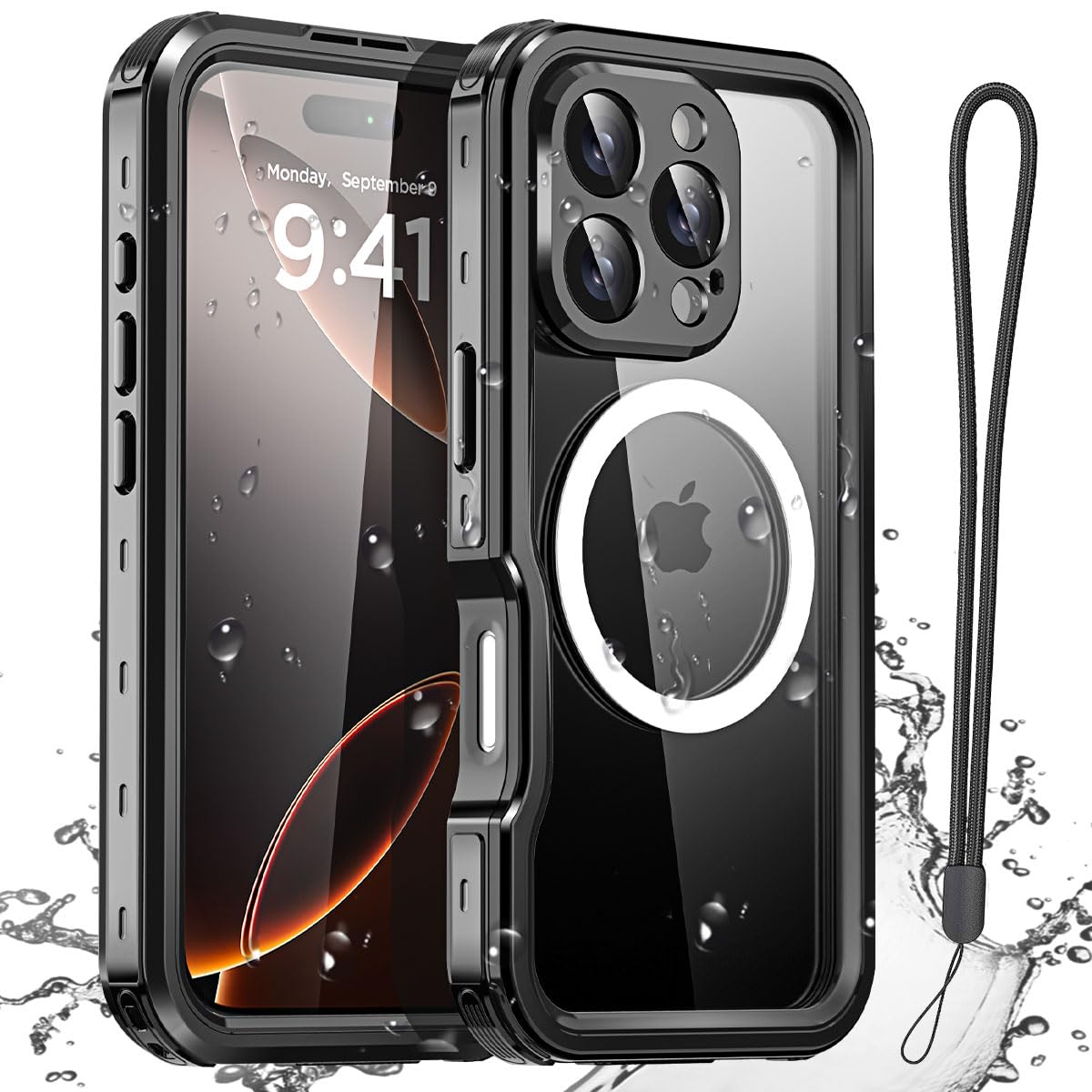 Amazon.com: AICase Waterproof Case for iPhone 16 Pro Max(6.9") with ...
