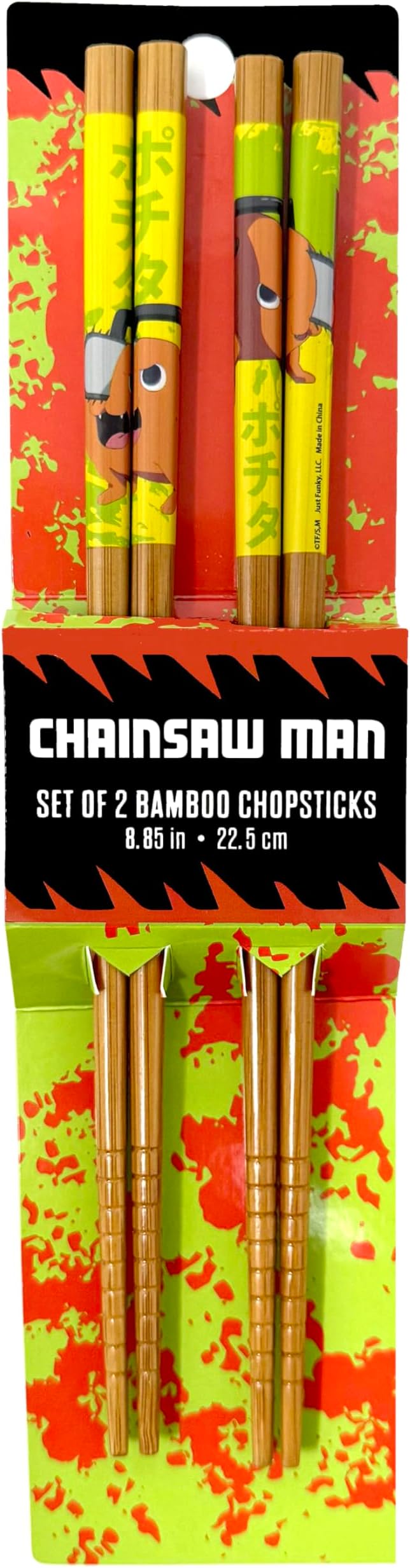 Amazon.com: Just Funky Chainsaw Man Chopsticks Set of 2 – Chainsaw Man ...
