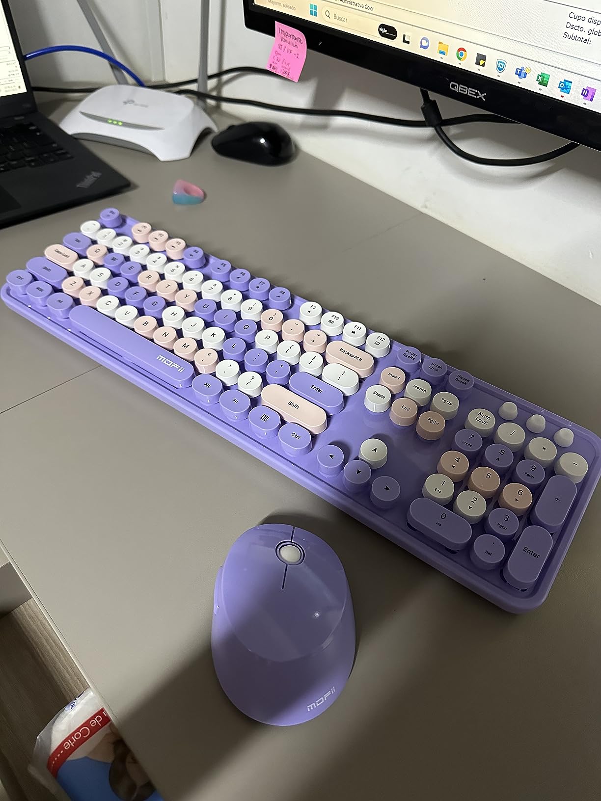 $9/mo - Finance Wireless Keyboard and Mouse Combo, Ergonomic Full Size ...