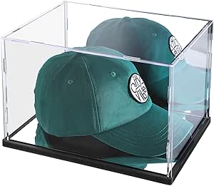 Amazon.com: Clear Hat Display Case with Mirror Background,Acrylic ...