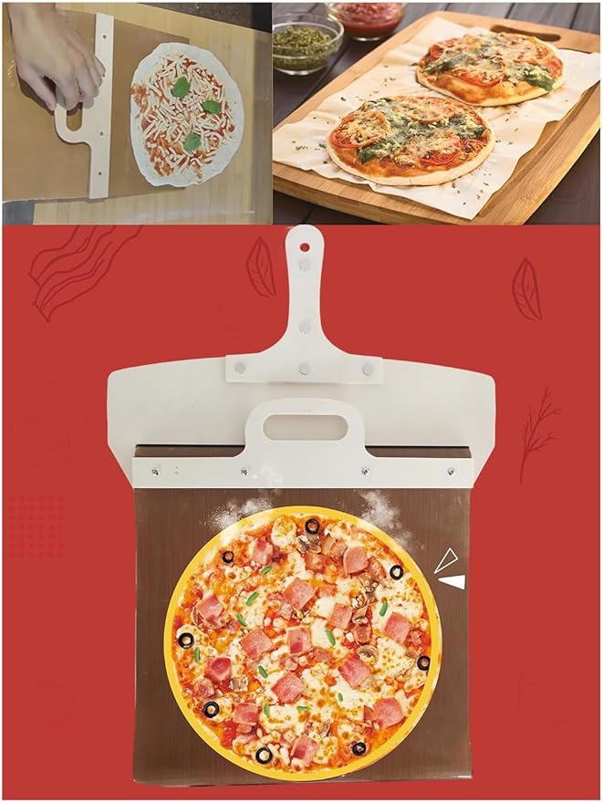 Amazon.com: Sliding Pizza Peel Shovel with Handle, Pizza Spatula Paddle ...