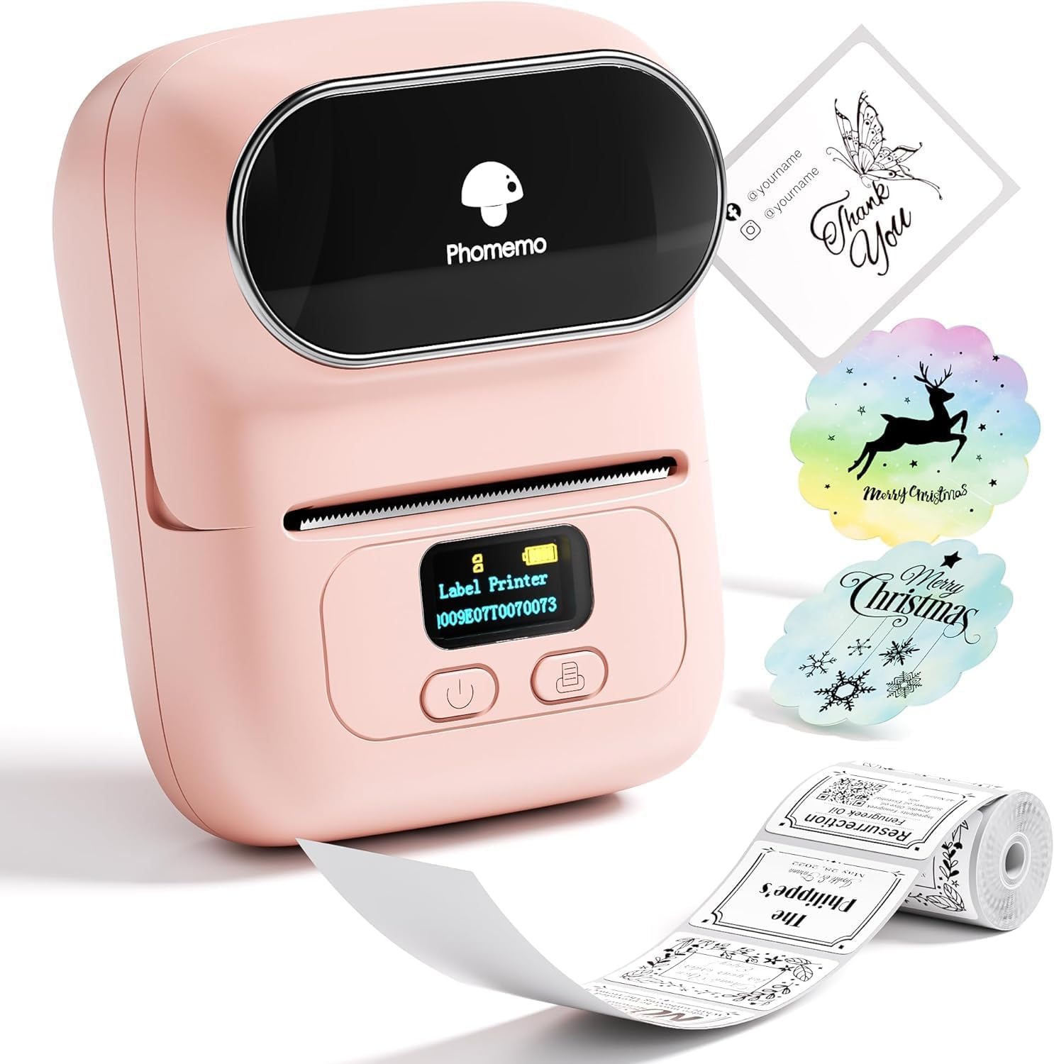Label Printer - Phomemo-M110 Portable Bluetooth Thermal Mini Label ...