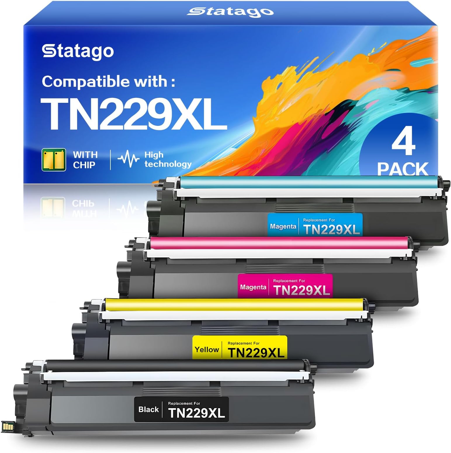 Amazon.com: TN229 Toner Cartridges Compatible for Brother TN229XL with ...