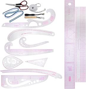 Amazon.com: DOITOOL Quilting Rulers 1 Set Clear Metric Sewing Ruler Set ...