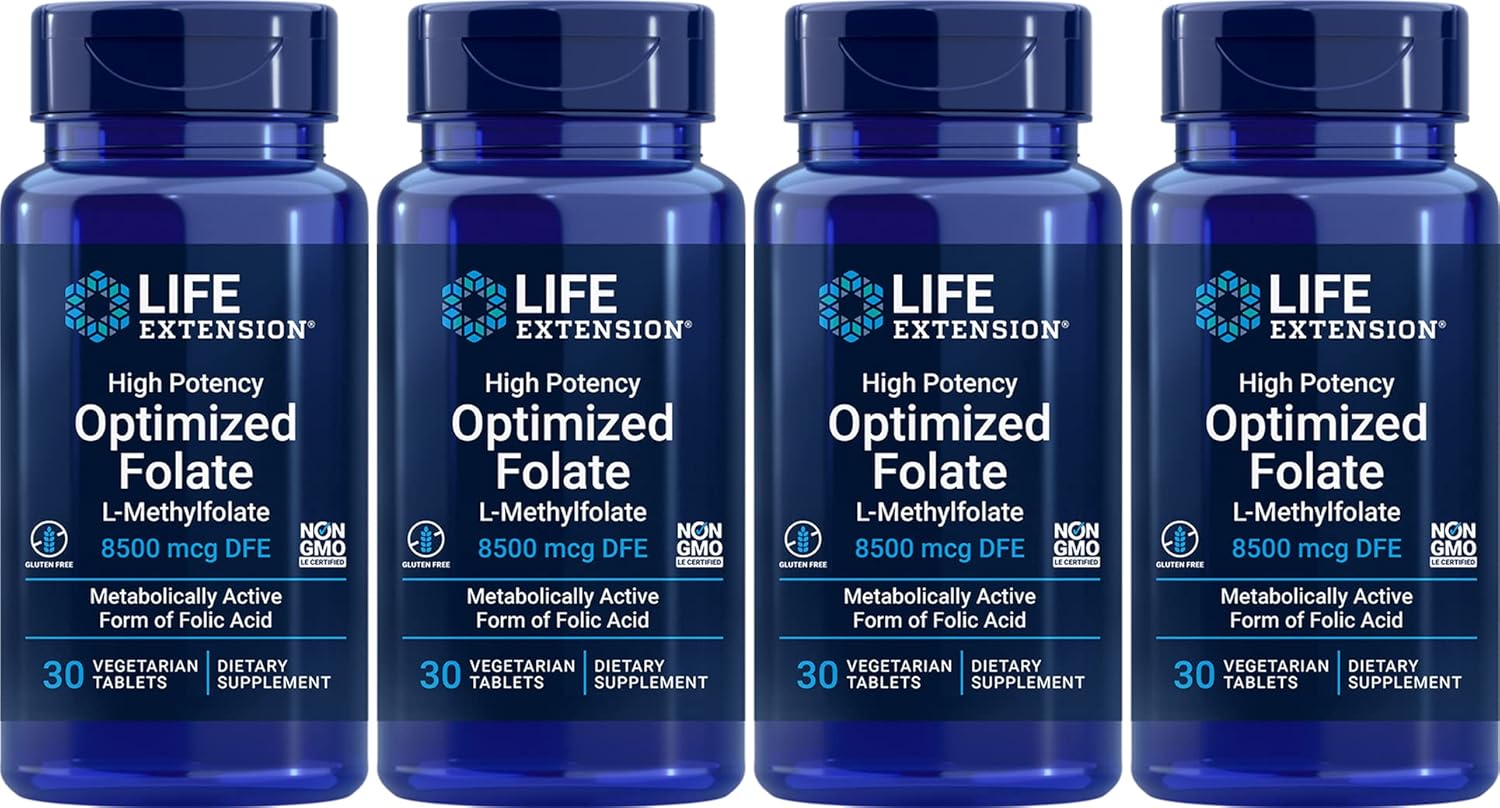 Amazon.com: Life Extension High Potency Optimized Folate 8500 mcg DFE ...