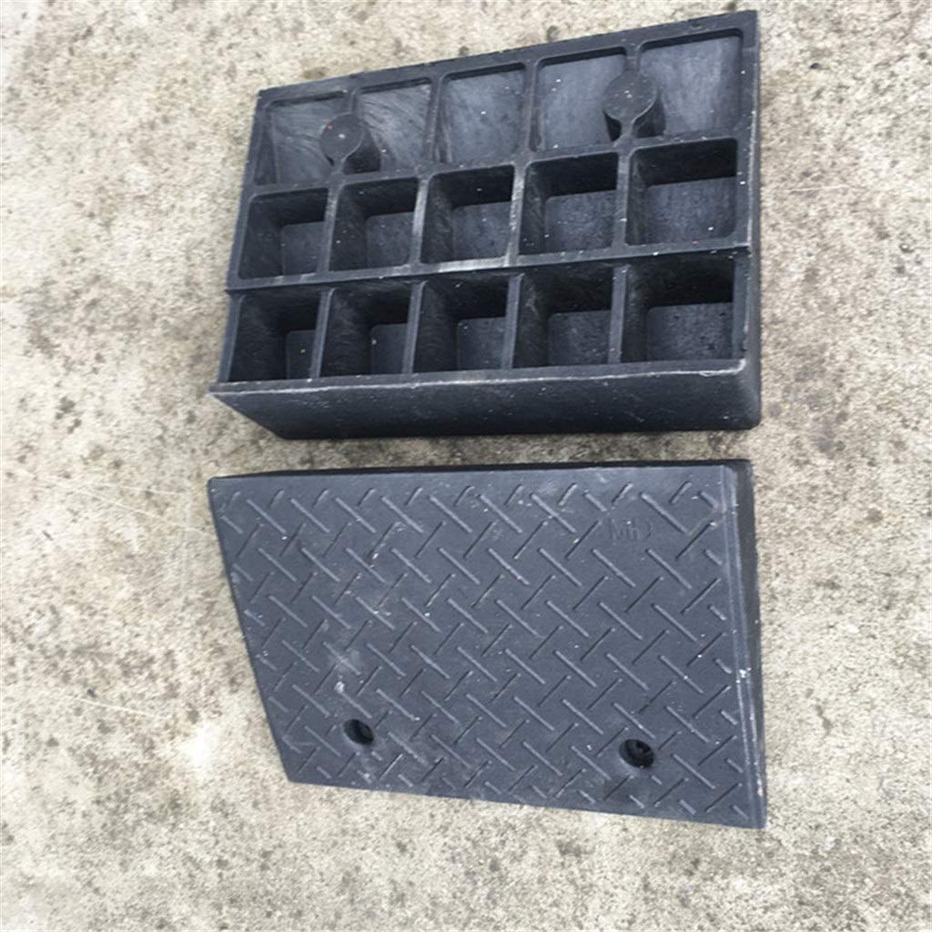 Easy to use Rubber Triangle Ramps, 14 cm Height Slow Down Slope Pad ...