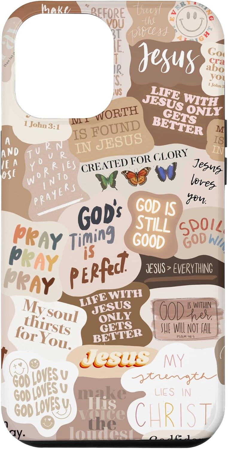 Amazon.com: iPhone 15 Pro Max Christian Bible Verses Positive Quotes ...