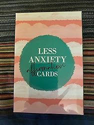 Amazon.com: Less Anxiety Affirmation Cards - 45 Beautifully Illustrated ...
