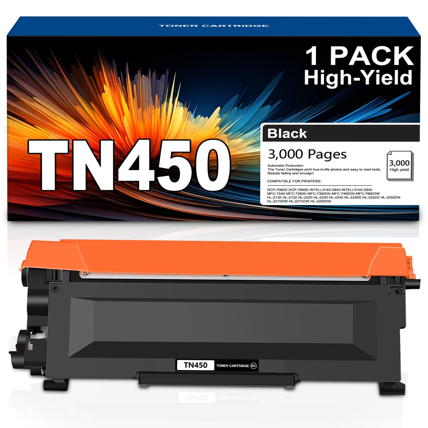 Amazon.com: TN450 Toner Cartridge Replacement for Brother TN450 TN420 ...
