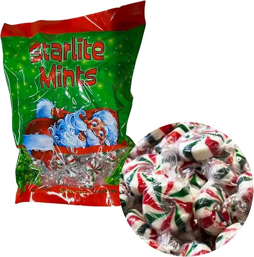 Starlite Mints - Red White And Green Peppermint Swirl Candy - 500g ...