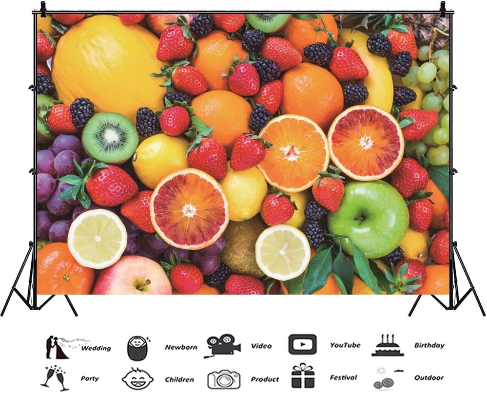 5x3ft Photography Backdrop of Fruit Birthday Party Thailand | Ubuy