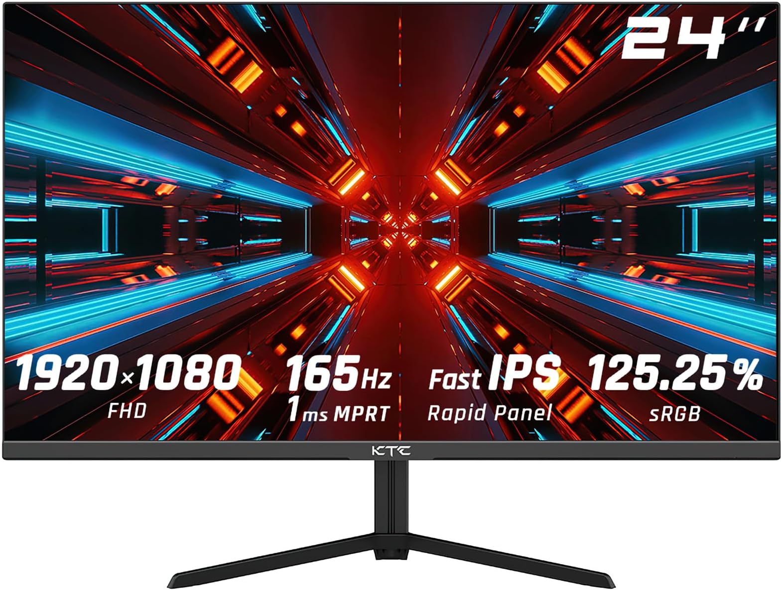 KTC Gaming Monitor 24 Zoll, Fast IPS, 165Hz, 1ms, 1080P FHD 1920x1080 ...