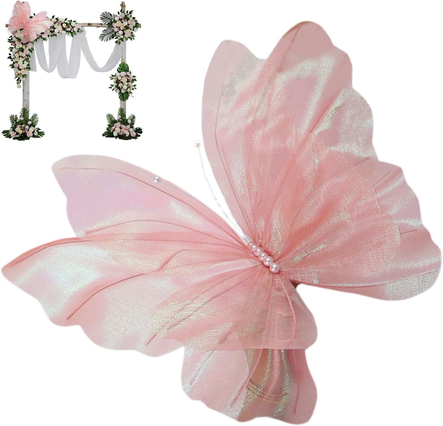 Amazon.com: Pesoncarl Artificial Butterflies Realistic 20inch Large ...