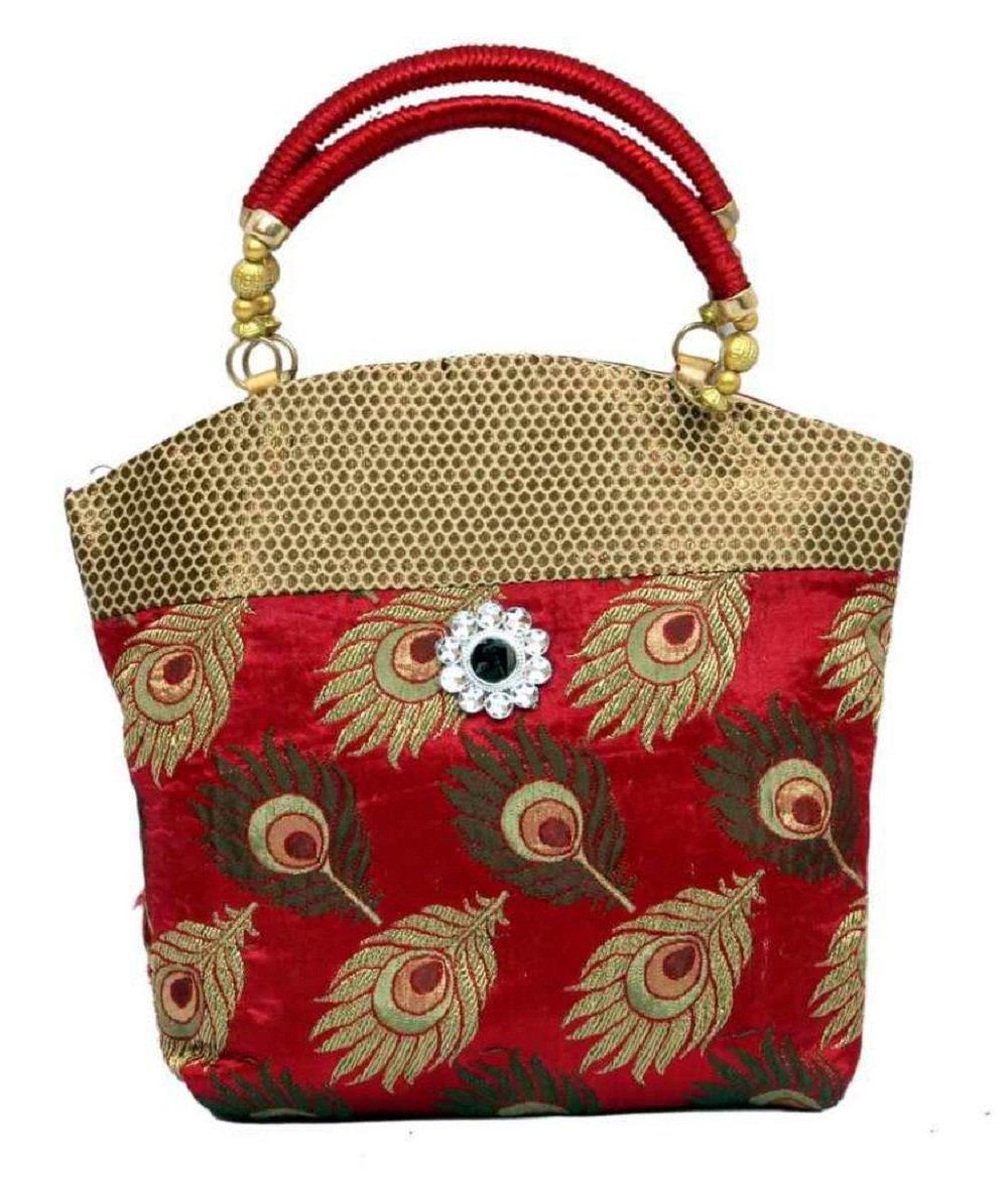 Kuber Industries Women's Cotton Handbag, Multicolour (KI007403 ...