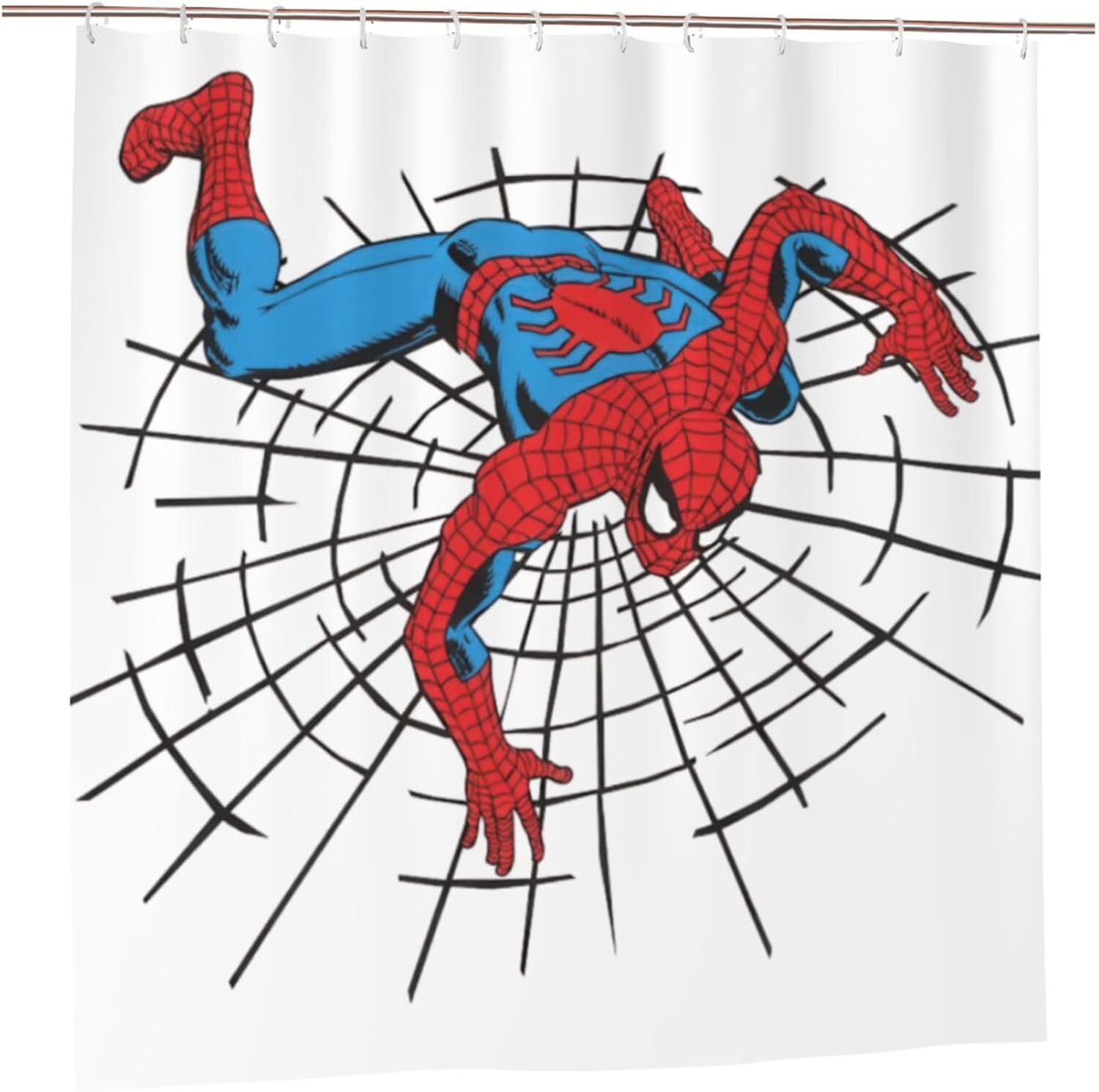 Amazon.com: GVIOOEI Spider Shower Curtain,Waterproof Fabric Machine ...