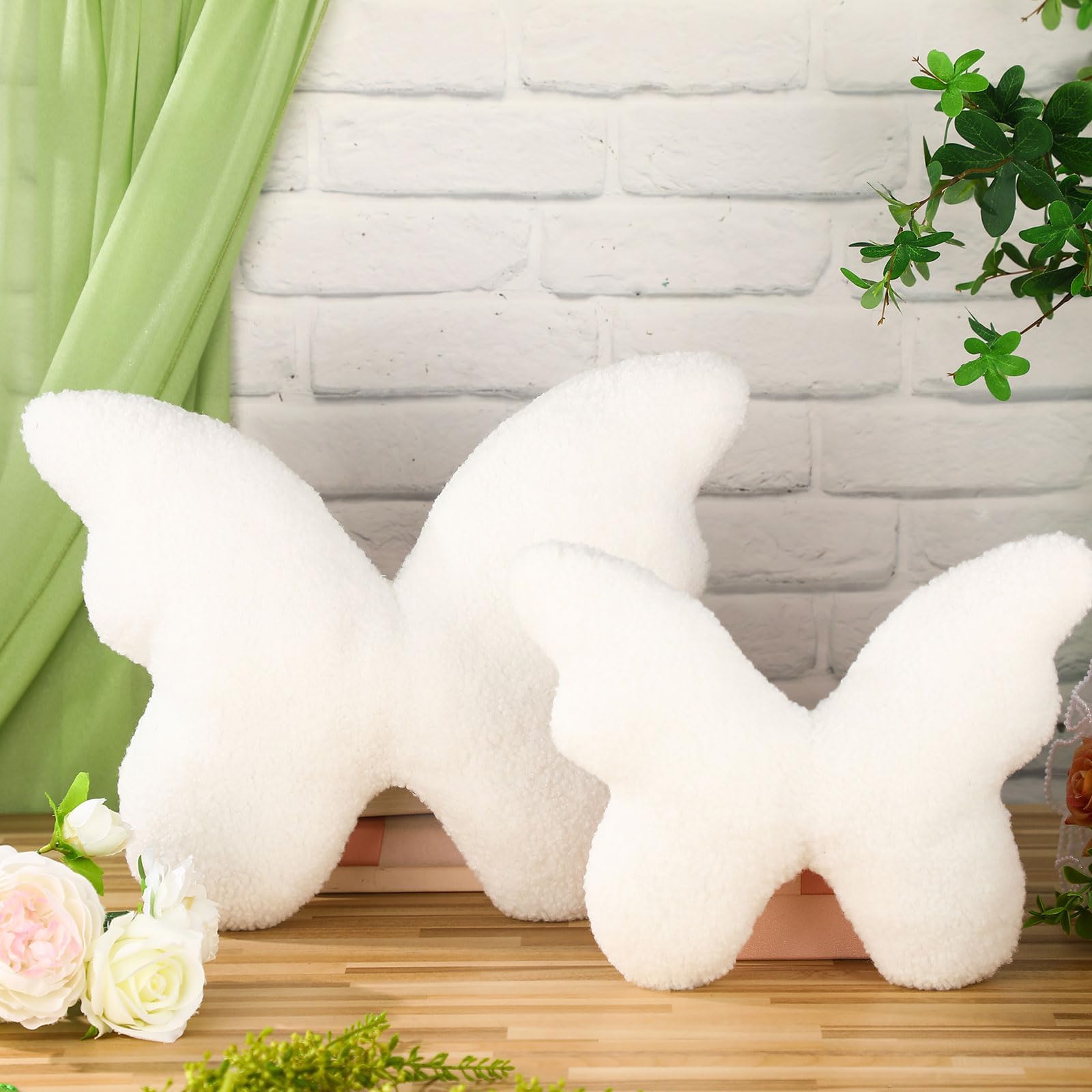 Amazon.com: Soaoo 2 Pcs Butterfly Pillows Decorative Butterfly Pillows ...