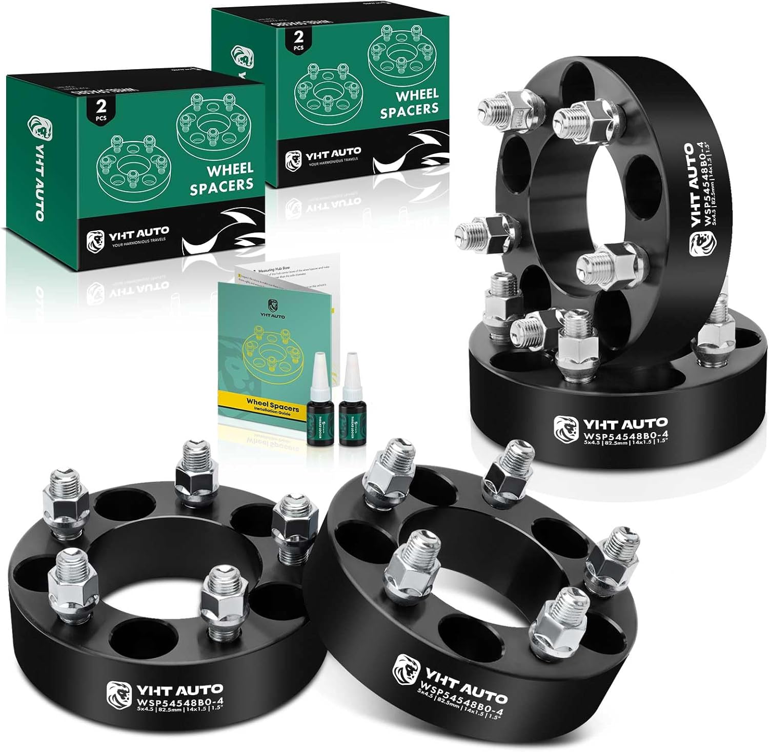 Amazon.com: YHTAUTO 5x4.5 Hub Centric Wheel Spacers 1.5 Inch Fits Dodge ...