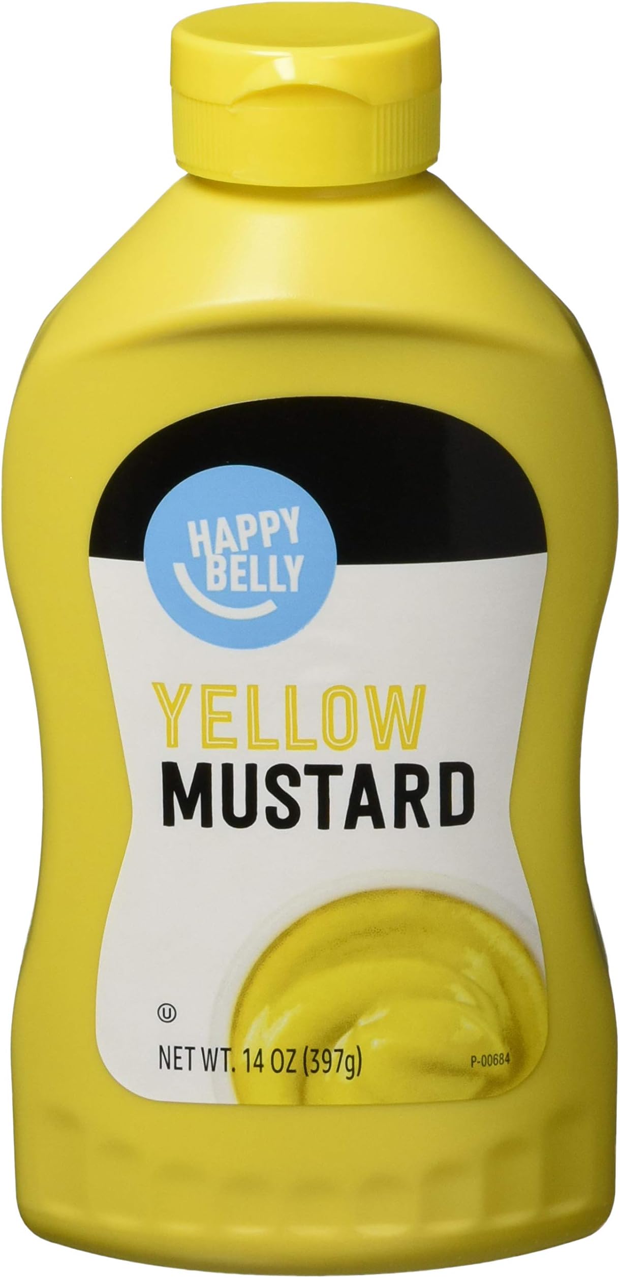 Amazon.com: Amazon Brand - Happy Belly Yellow Mustard, Kosher, 14 ounce ...