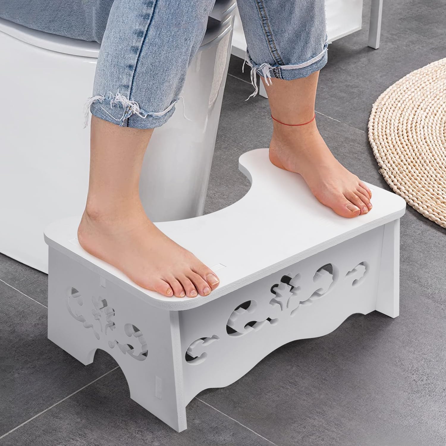 Amazon.com: Squatting Toilet Stool, Toilet Auxiliary Step for Toddler ...