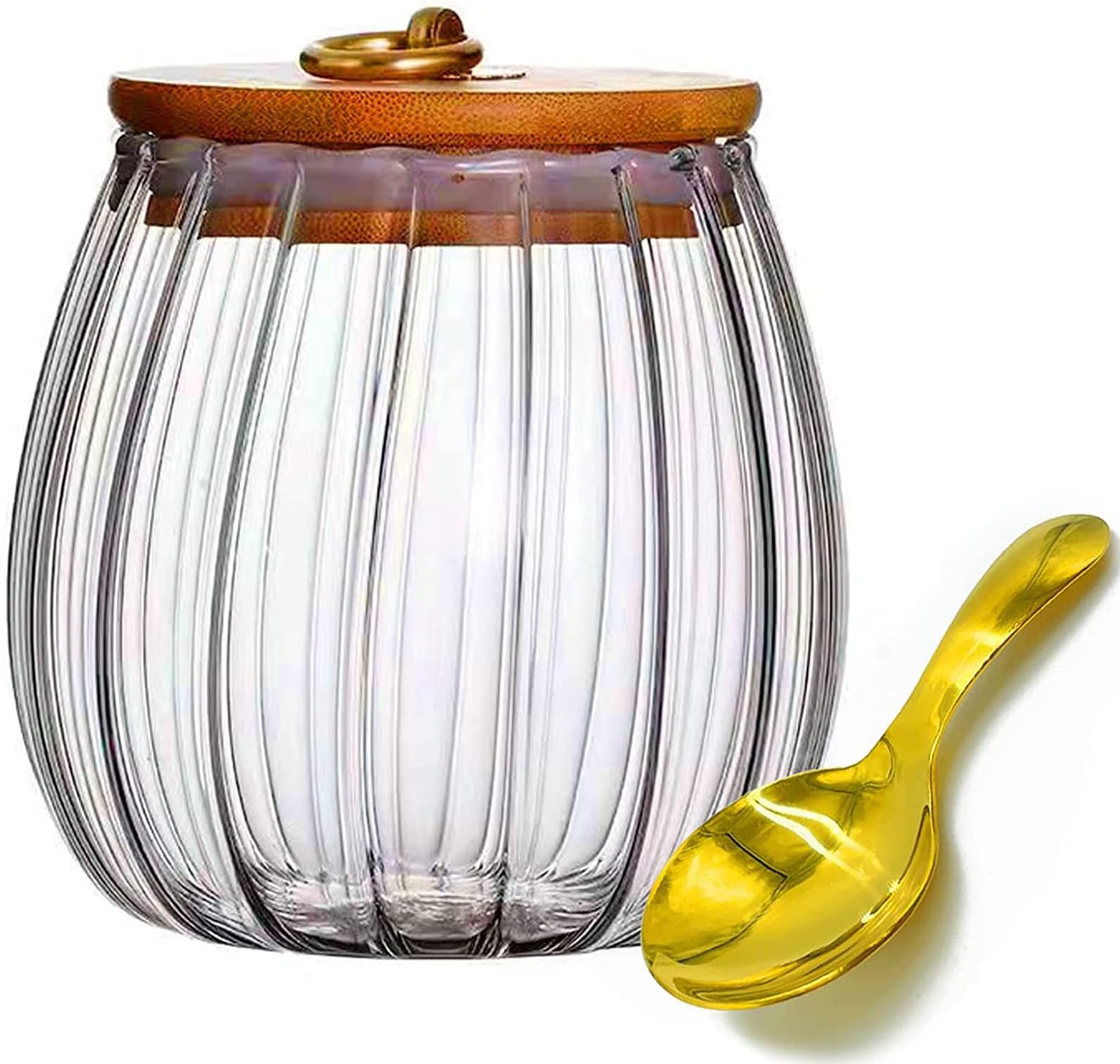 Amazon.com: A1U Valentine's Glass Container with Heart Ceramic Lid ...