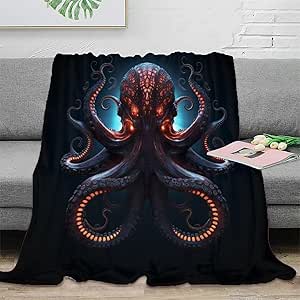 Amazon.com: Cthulhu Throw 3D Printed Blanket Bedding Lightweight Fluffy ...