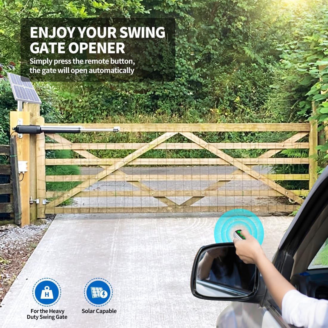 TOPENS A8S Heavy Duty Single Swing Gate Opener - Up Nepal | Ubuy