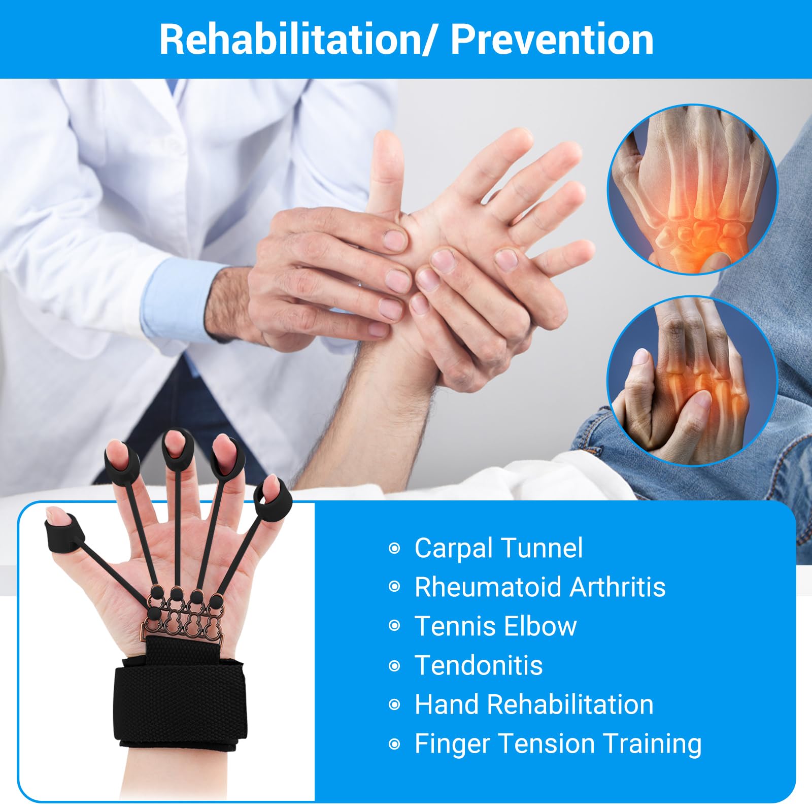 Snapklik.com : MXiiXM Finger Strengthener, Hand Exercisers Grip ...
