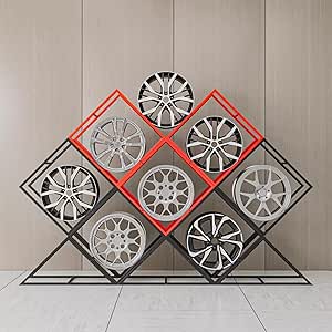 Amazon.com: HDYZJQ Tyre Rim Display Rack, Car Wheel Display Rack for ...