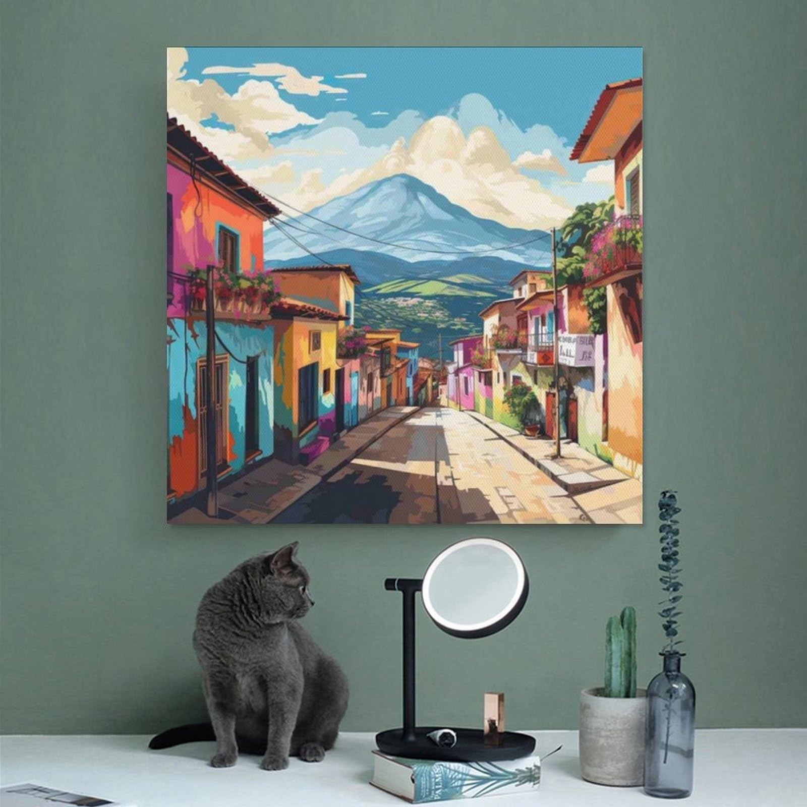 Guatemala Art Paintings Antigua Guatemala,'Oil On Canvas Impressionist