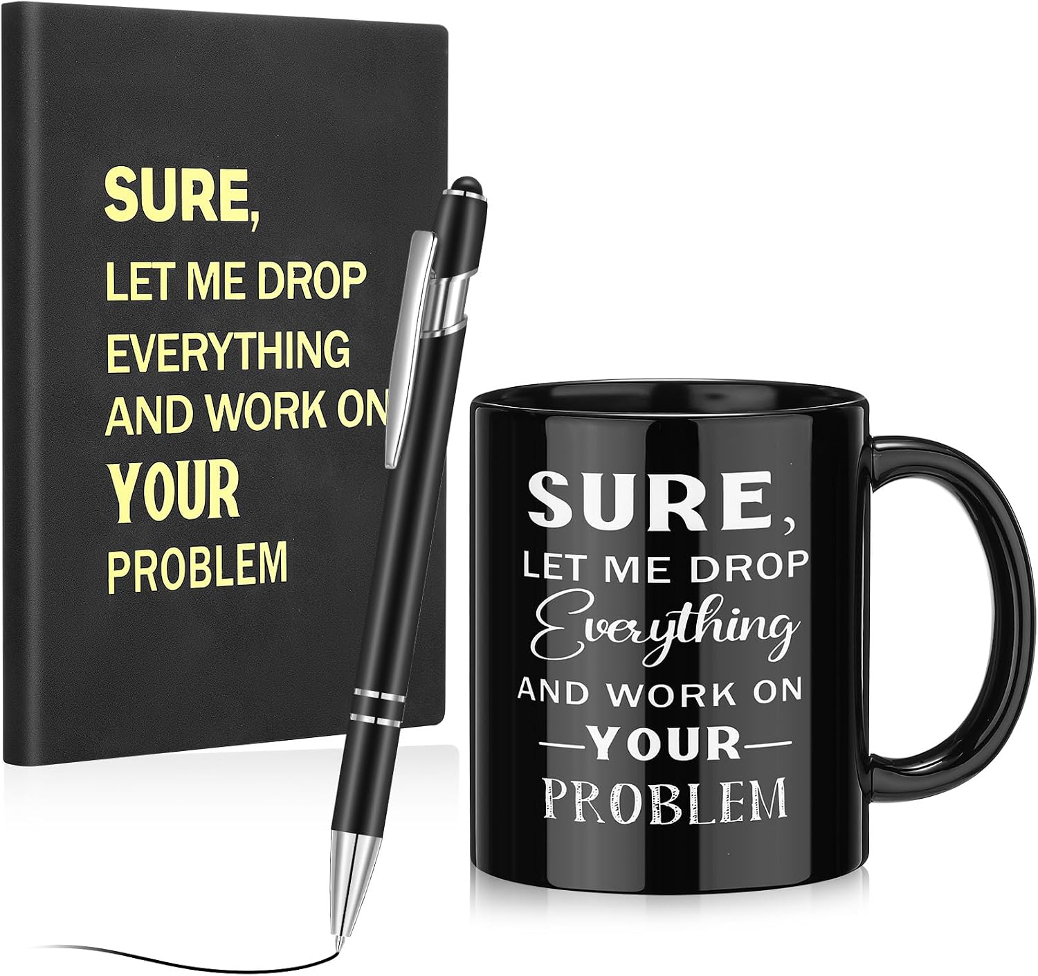 Amazon.com | Baderke Set of 3 Funny Notepads with Sarcastic Sayings ...