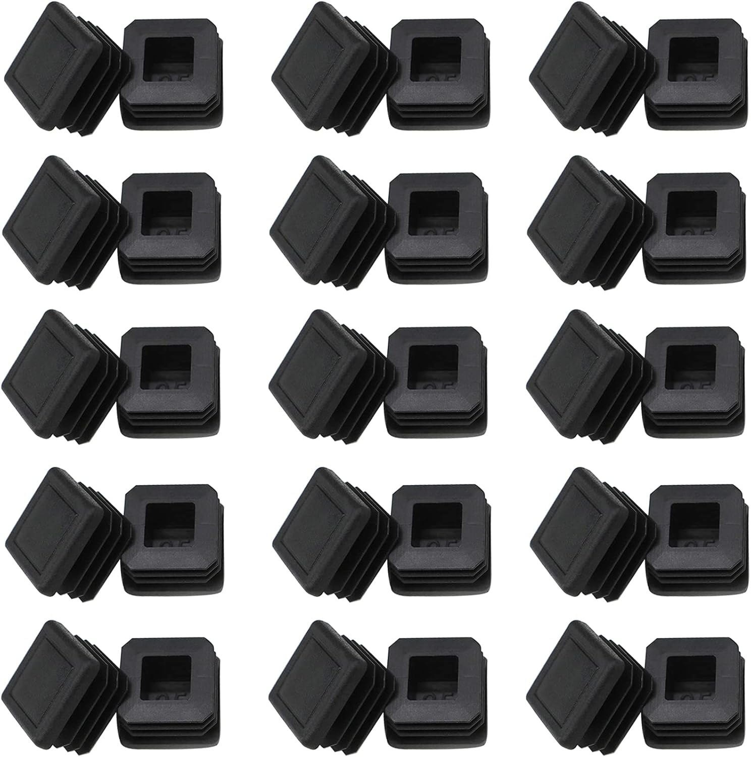 Amazon.com: MUZIEBA 1" Square Tubing Plug End Caps, 30 Pack Tubing Post ...